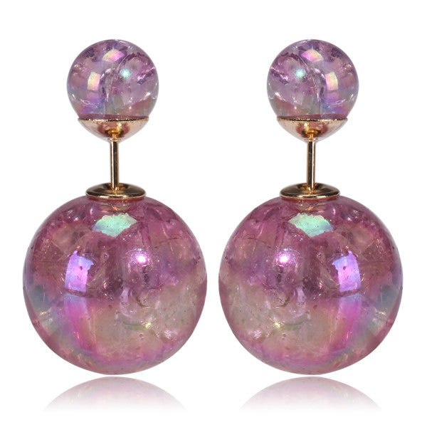 Misses Gum Tee Style Tribal Earrings - Galaxy Pink – Beady Boutique.com