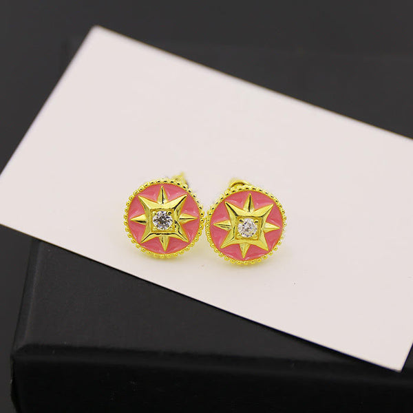 BeadyBoutique Lucky Star Jewelry Collection Earrings - Pink – Beady ...